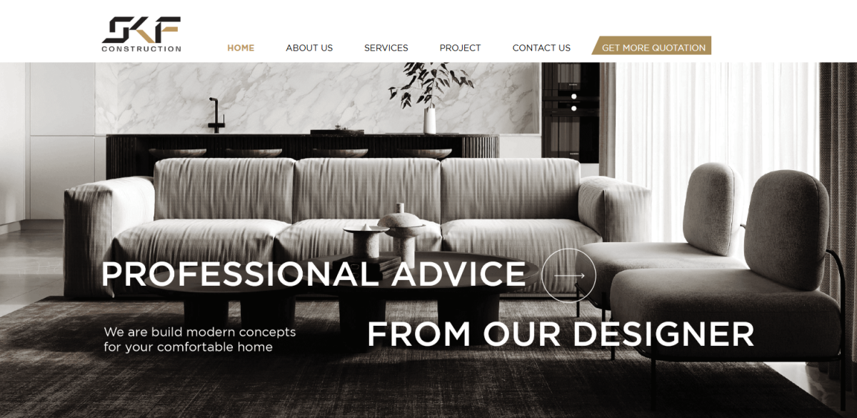 SKF Construction - Website Design | B&C Website and Branding Design